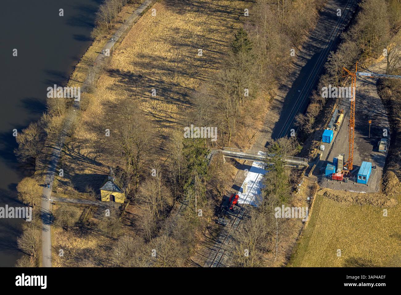 Luftbild, Valentinskapelle, Biggerandweg am Biggesee, Olpe-Stadt, Olpe ...