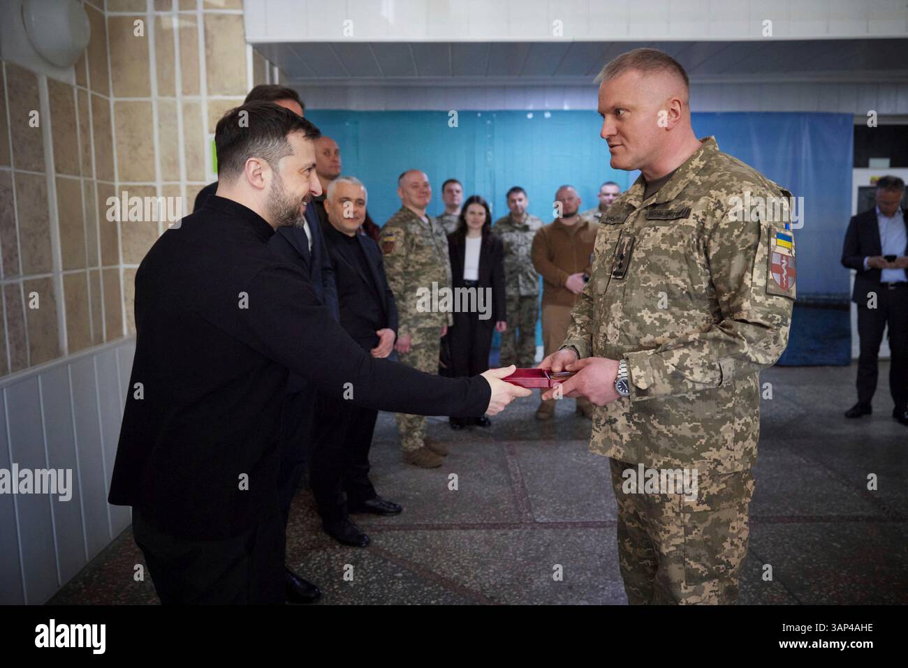 Odesa, Ukraine. 15th Apr, 2025. Ukrainian President Volodymyr Zelenskyy ...