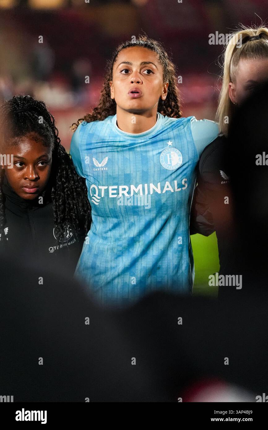 Rotterdam, The Netherlands. 15th Apr, 2025. Rotterdam - Feyenoord V1 ...