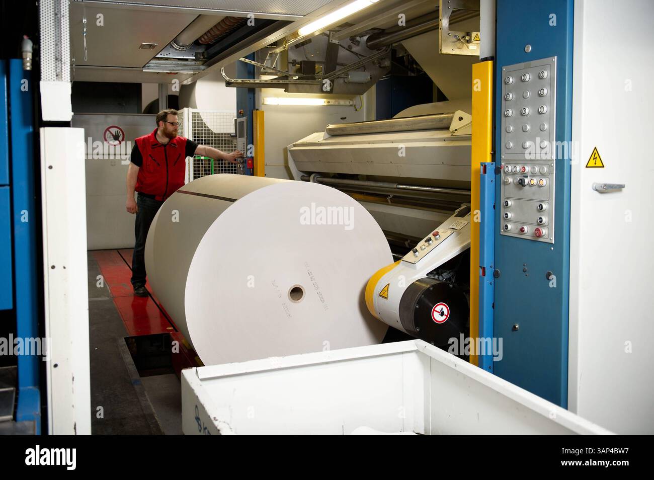 Hier wird die BILD-Zeitung gedruckt - für Sonderausgabe 10 Jahre BILD ...