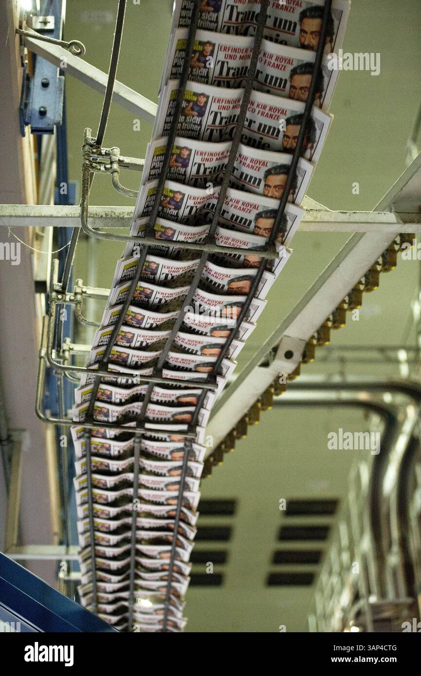 Hier wird die BILD-Zeitung gedruckt - für Sonderausgabe 10 Jahre BILD ...