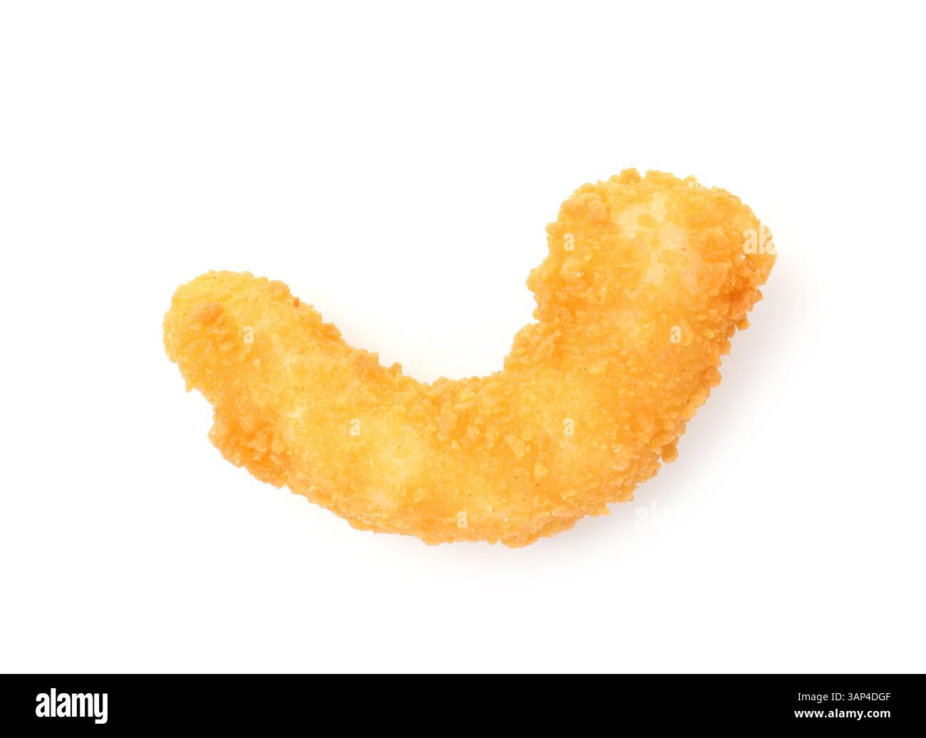 One tasty tempura shrimp isolated on white, top view Stock Photo - Alamy