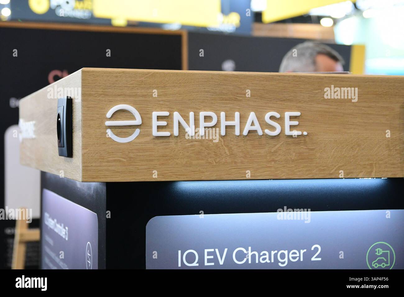 Lyon, Rhone, France. 25th Mar, 2025. Enphase Energy a company exhibitor ...
