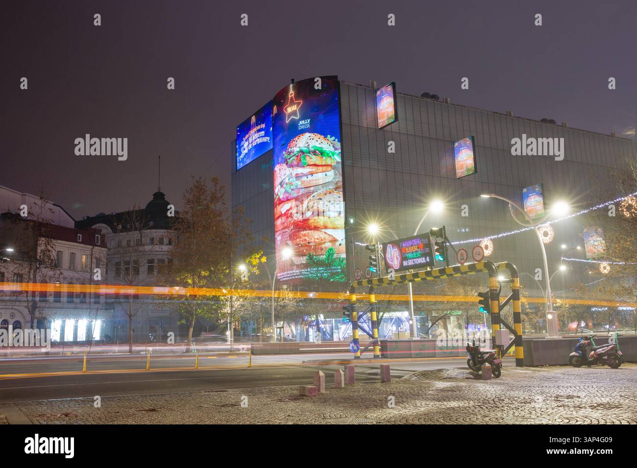 Bucharest, Romania - December 31, 2024: Cocor shopping mall with ...
