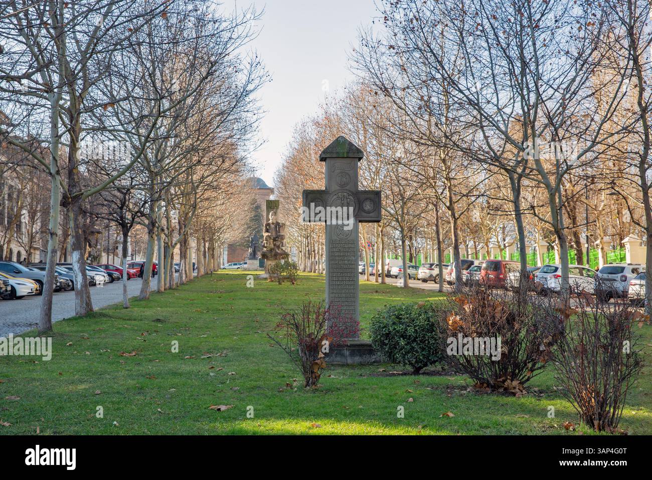 Bucharest, Romania - January 01, 2025: Metropolian Hill with stone ...