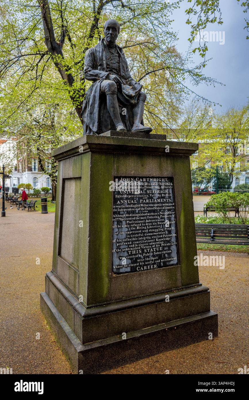 John Cartwright Statue Cartwright Gardens Bloomsbury London - statue by George Clarke, 1831 ...