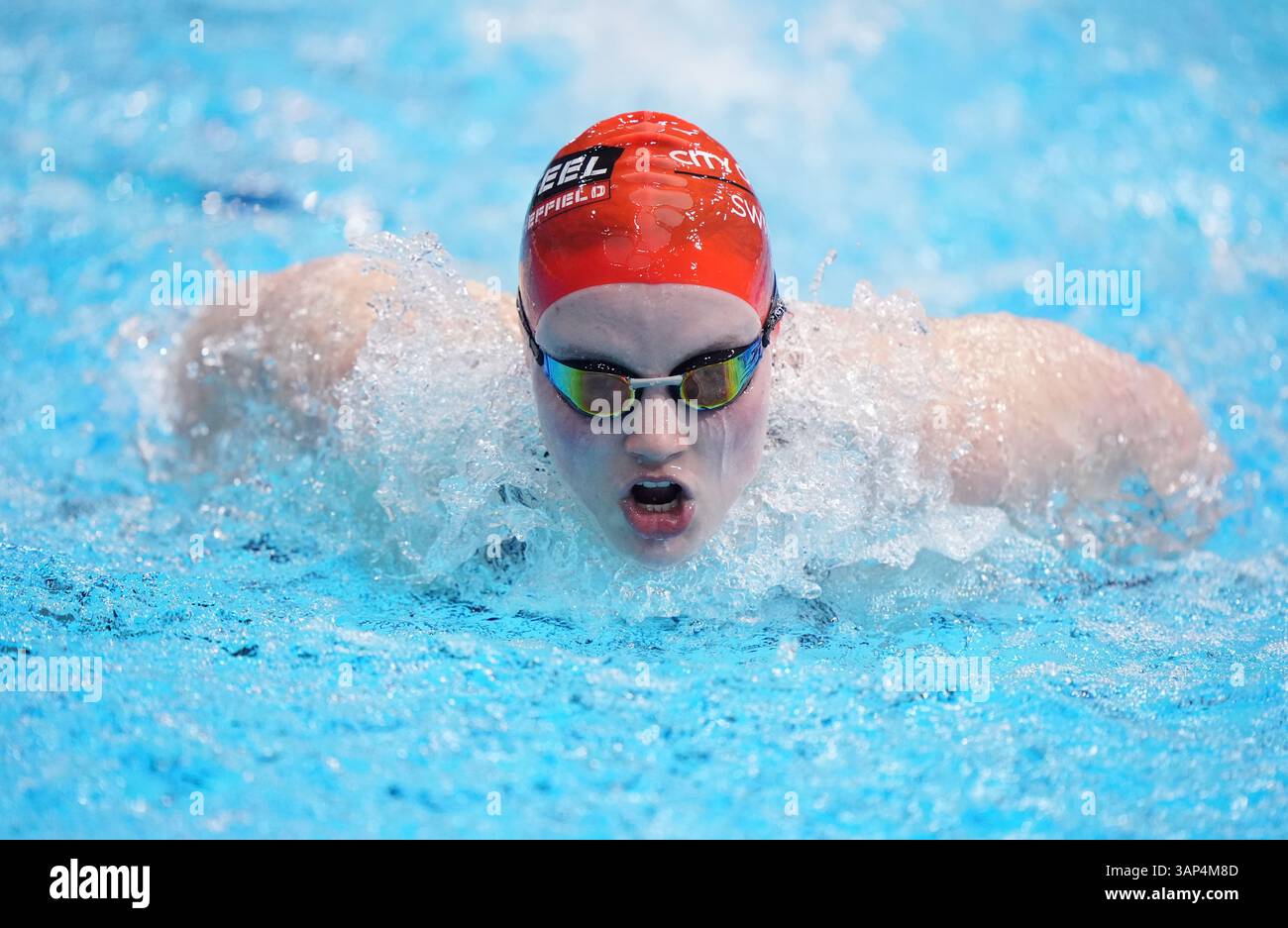 Co Sheffield's Chloe Cooke competes in the women's junior 200m ...