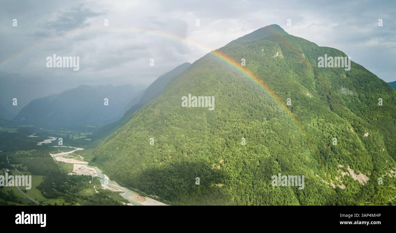 Walking canyon river aerial drone hi-res stock photography and images - Alamy