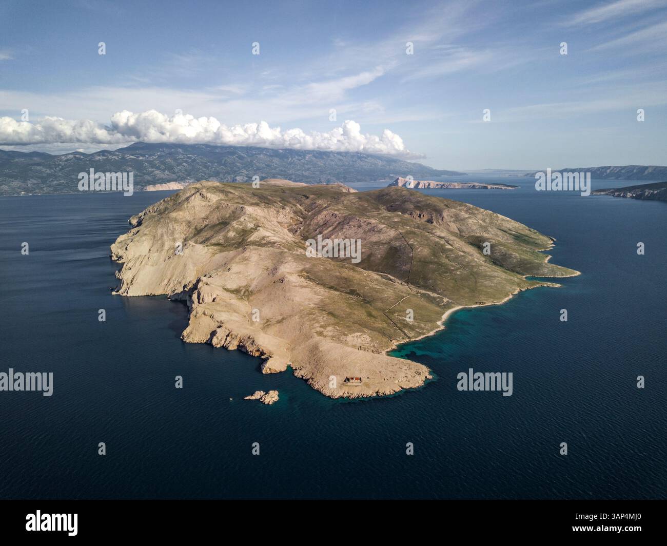 Aerial view of Coki Baska Island, Croatia Stock Photo - Alamy