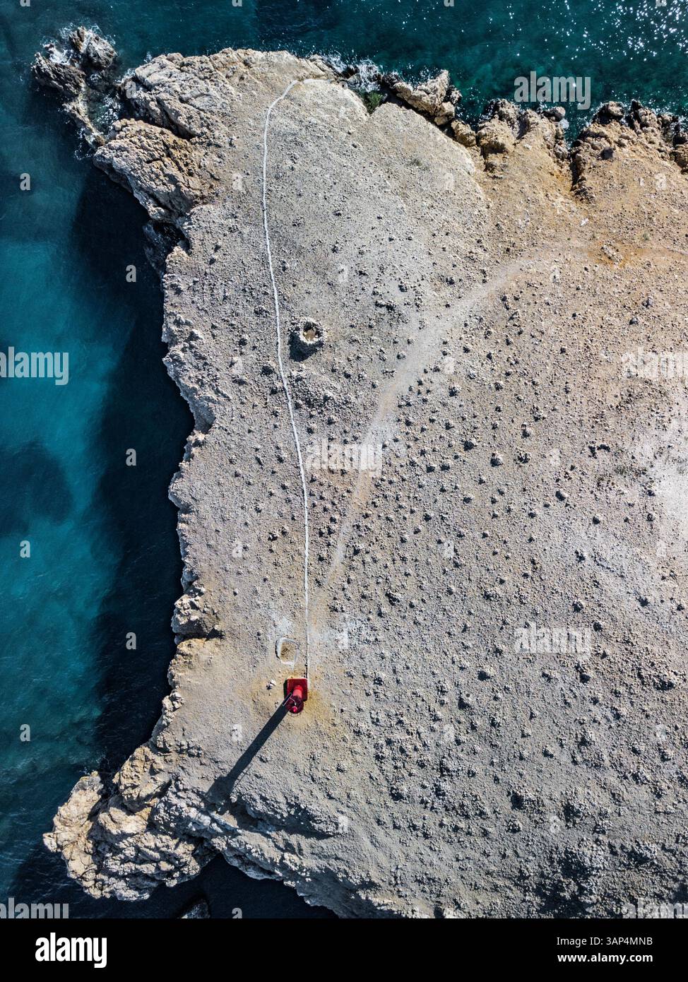 Aerial view of Coki Baska Island's coastline, Croatia Stock Photo - Alamy