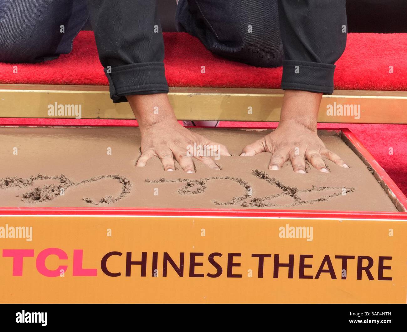 Ice Cube at the Ice Cube Hand & Footprint in cement Ceremony held at ...