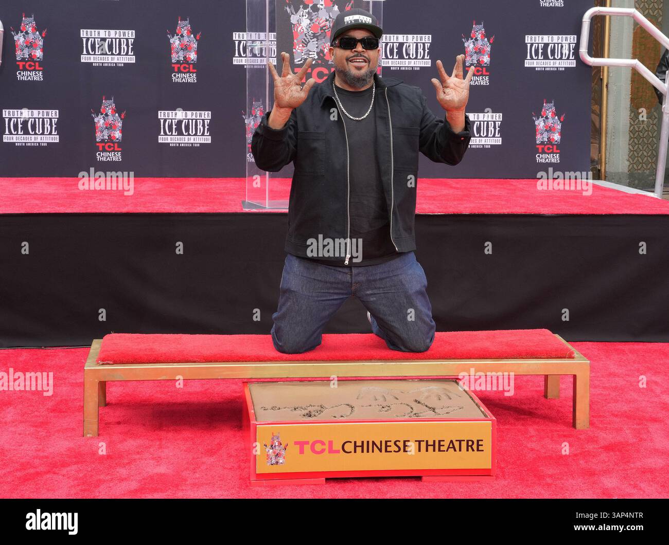 Los Angeles, USA. 15th Apr, 2025. Ice Cube at the Ice Cube Hand ...