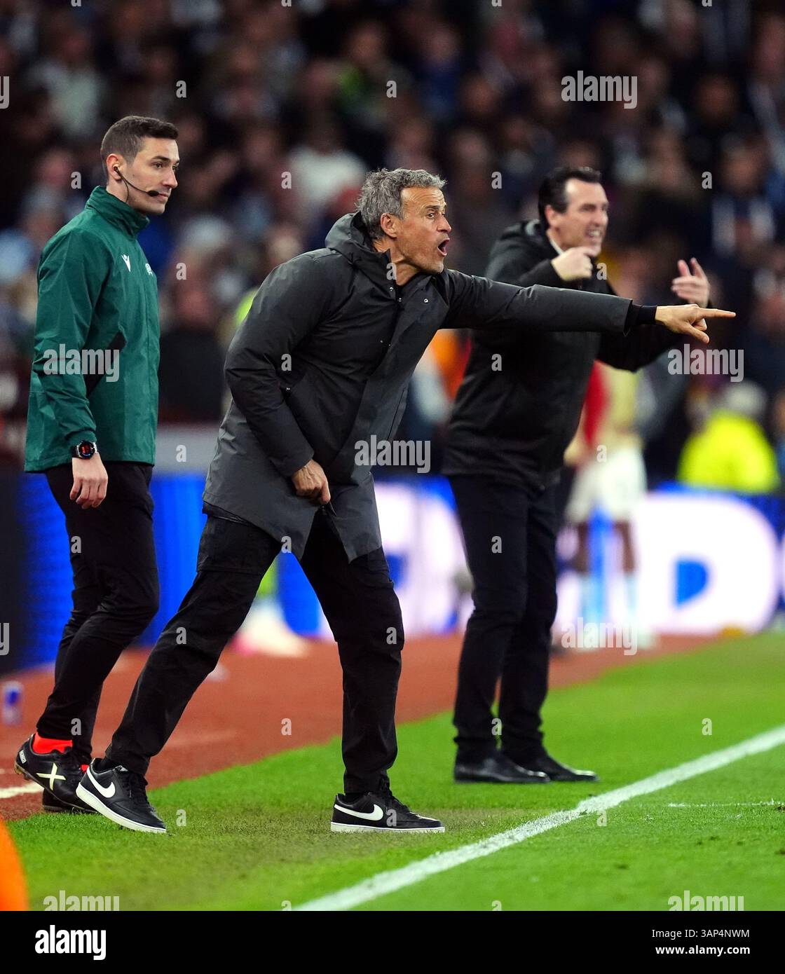 Paris Saint-Germain manager Luis Enrique during the UEFA Champions ...