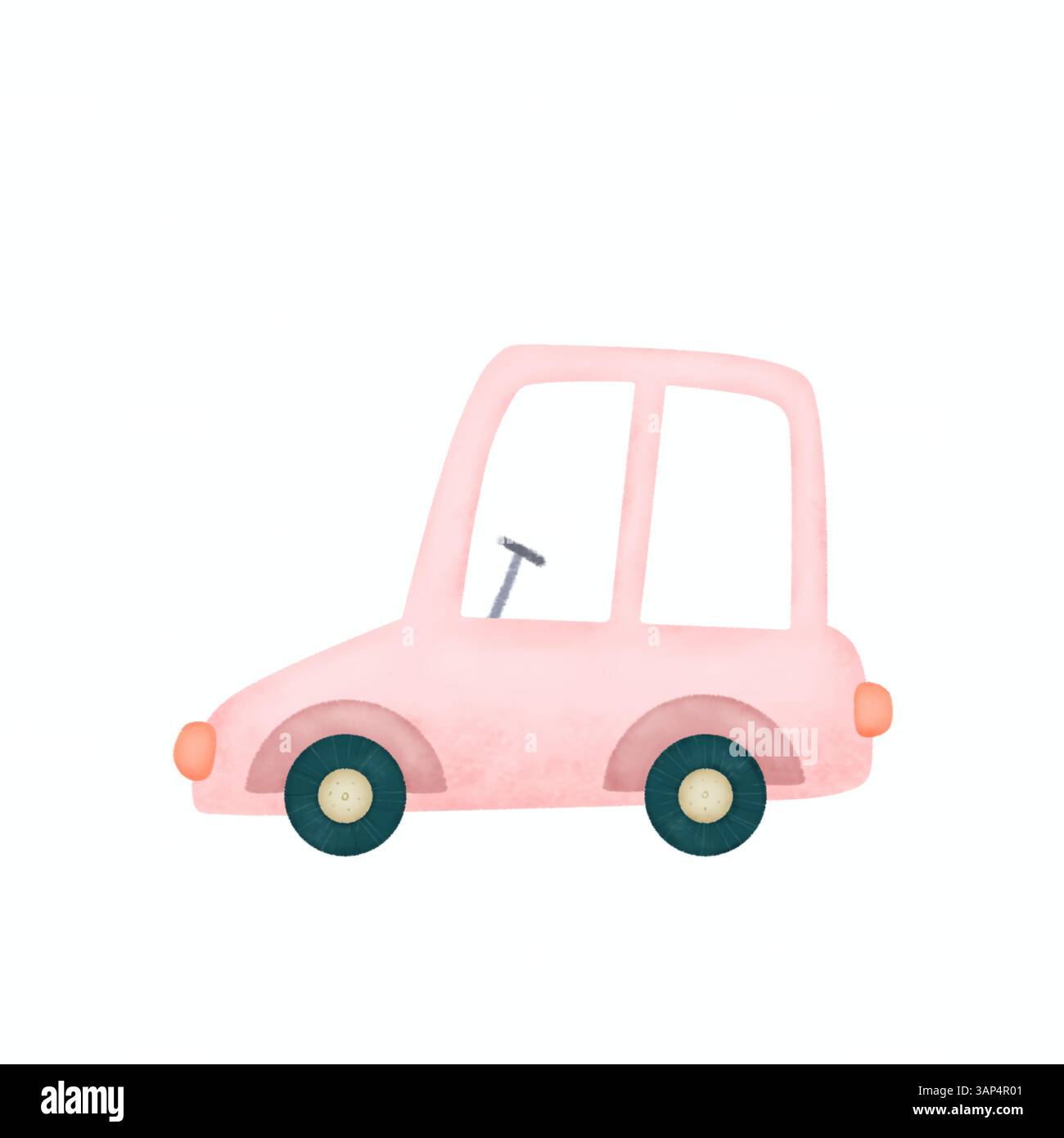 transportation illustration. pink cars small cartoon drawing clipart ...