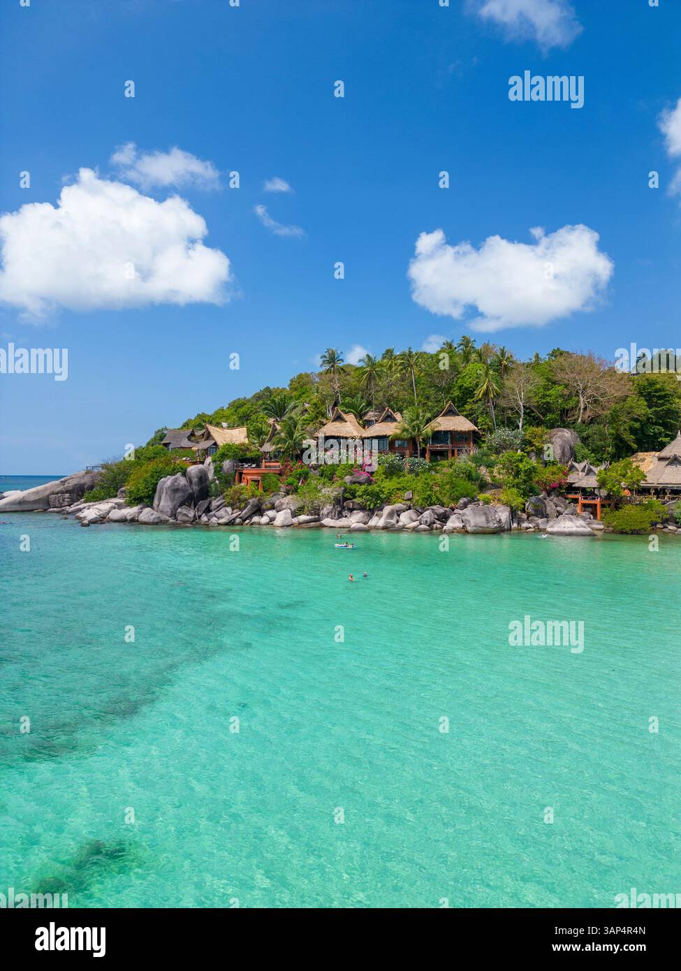 Aerial view of Sairee beach on Ko Tao island, Thailand Stock Photo - Alamy