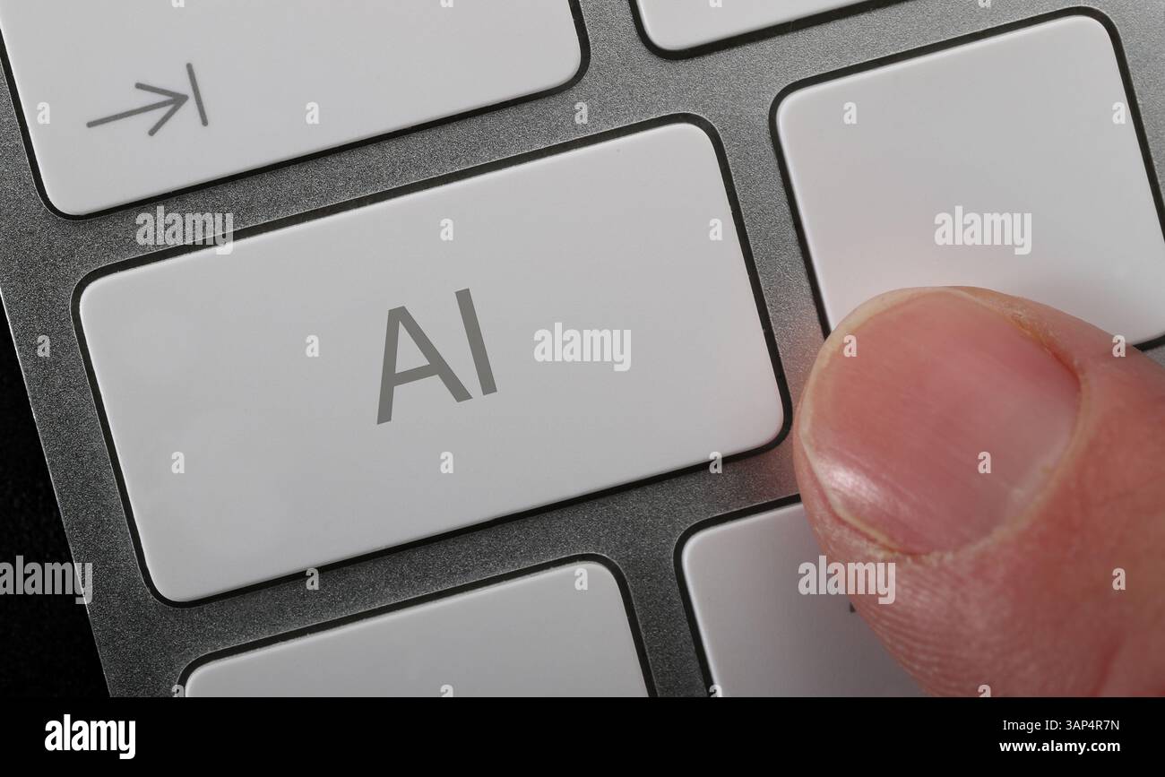searching AI learning on a computer keyboard Stock Photo - Alamy