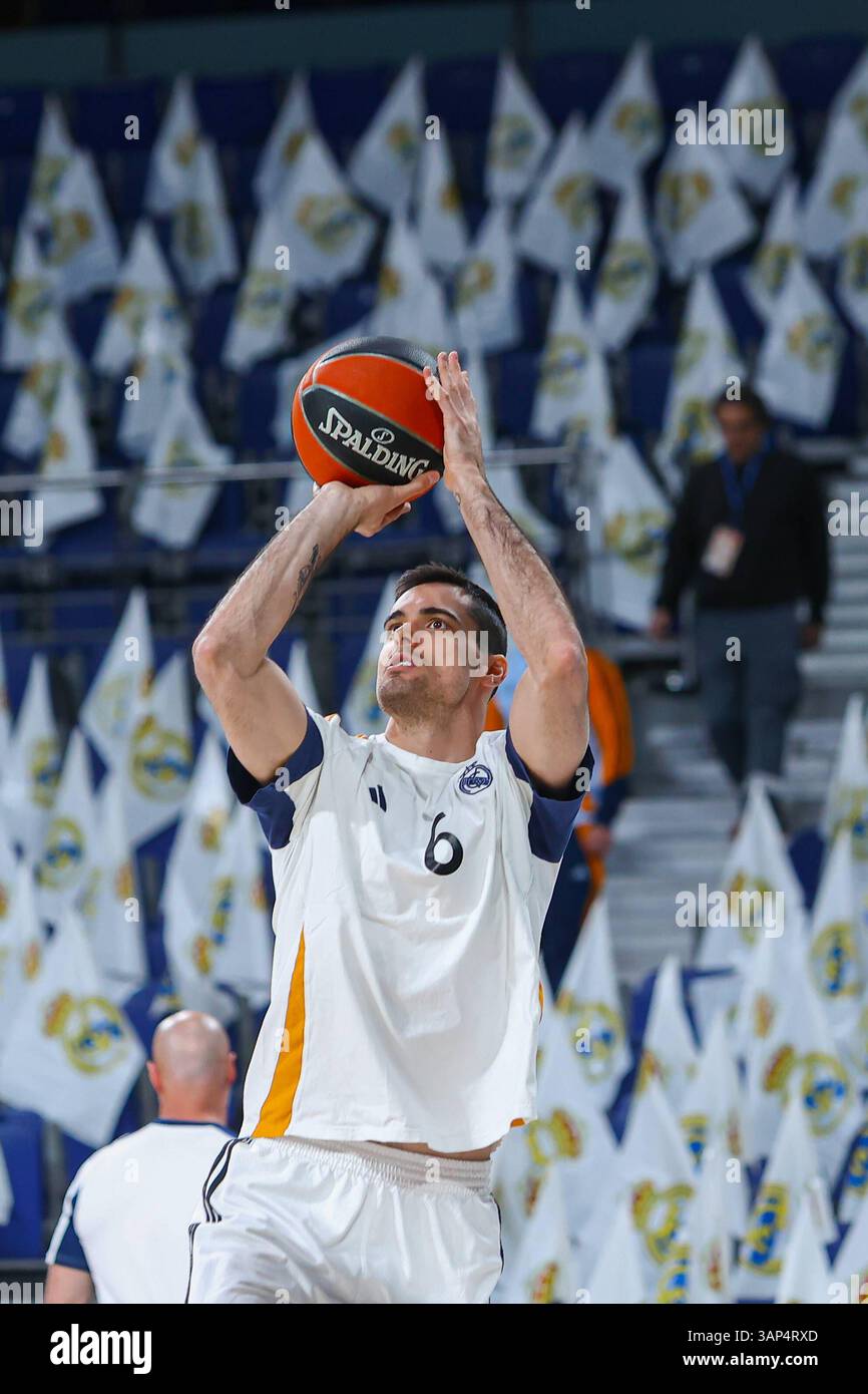 Madrid, Spain. 15th Apr, 2025. 15th Apr 2025; Movistar Arena; Madrid, Spain; Turkish Airlines ...