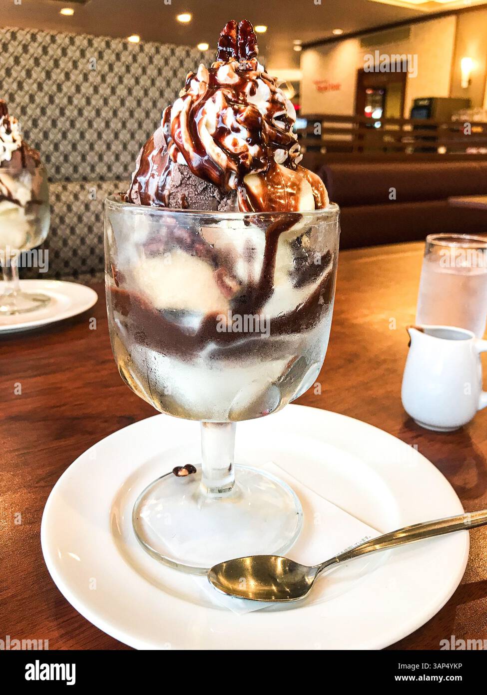 Chocolate parfait at a Japanese family restaurant Stock Photo - Alamy