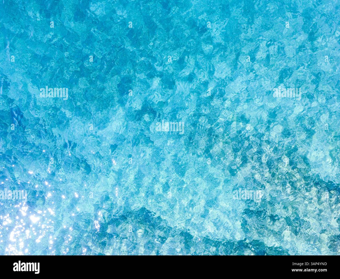 Aerial view of beautiful clear sea water Stock Photo - Alamy