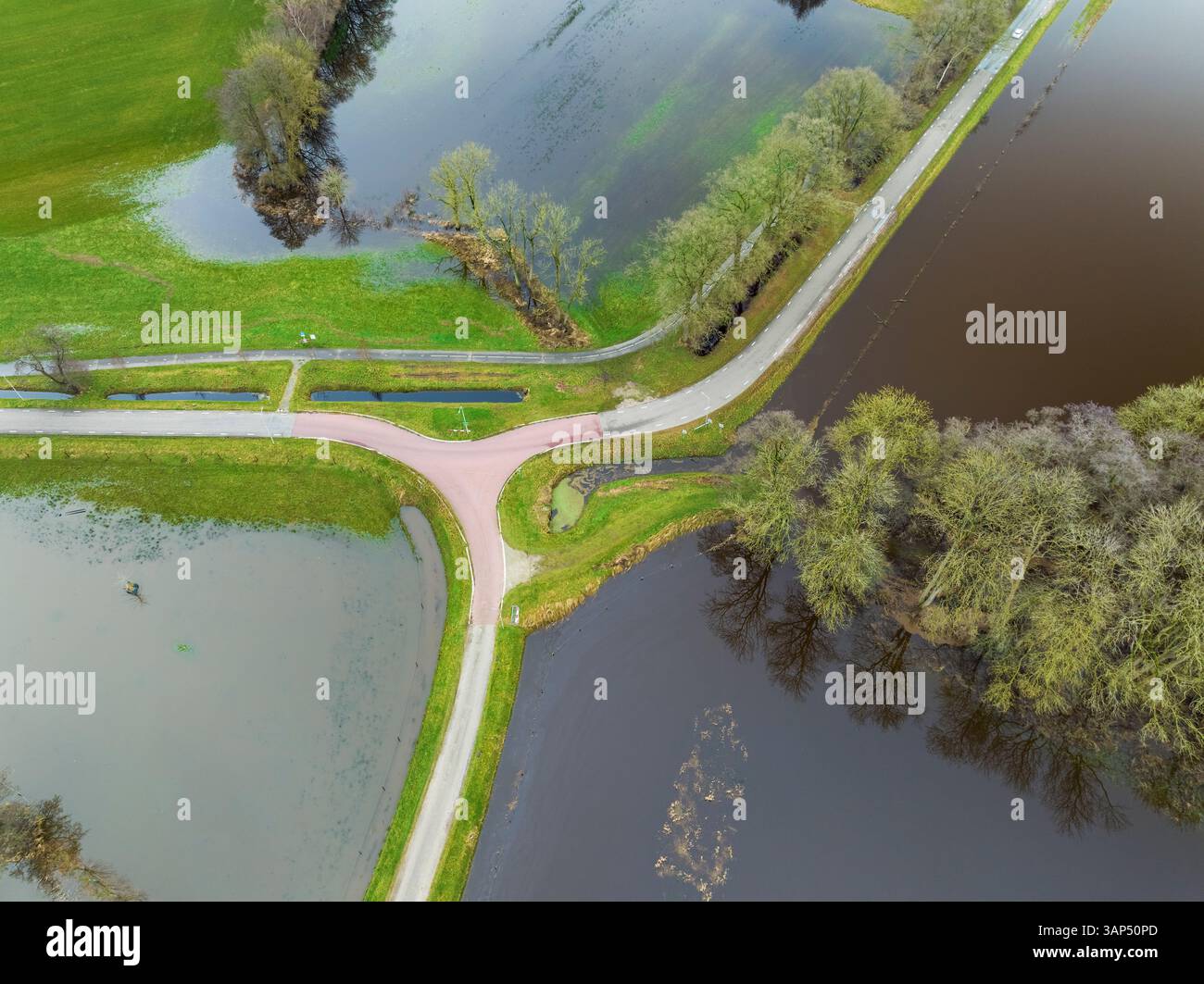 Drone view river vecht hi-res stock photography and images - Alamy
