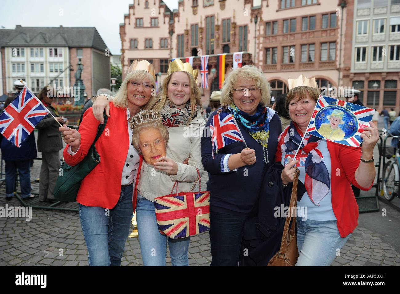 Die Königin Queen Elizabeth II. besucht Frankfurt am Main. 25.06.2015 ...