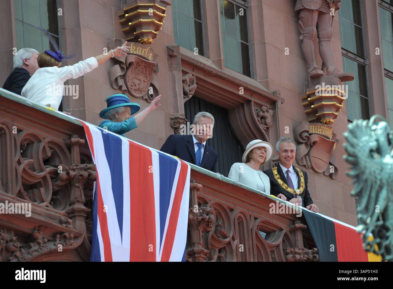 Die Königin Queen Elizabeth II. besucht Frankfurt am Main. 25.06.2015 ...