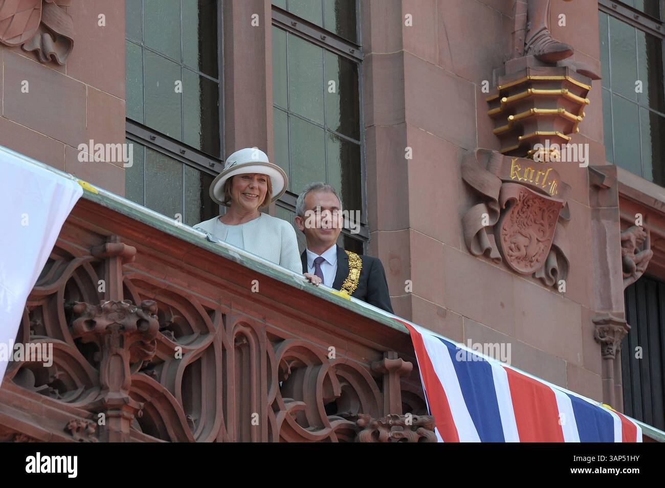 Die Königin Queen Elizabeth II. besucht Frankfurt am Main. 25.06.2015 ...