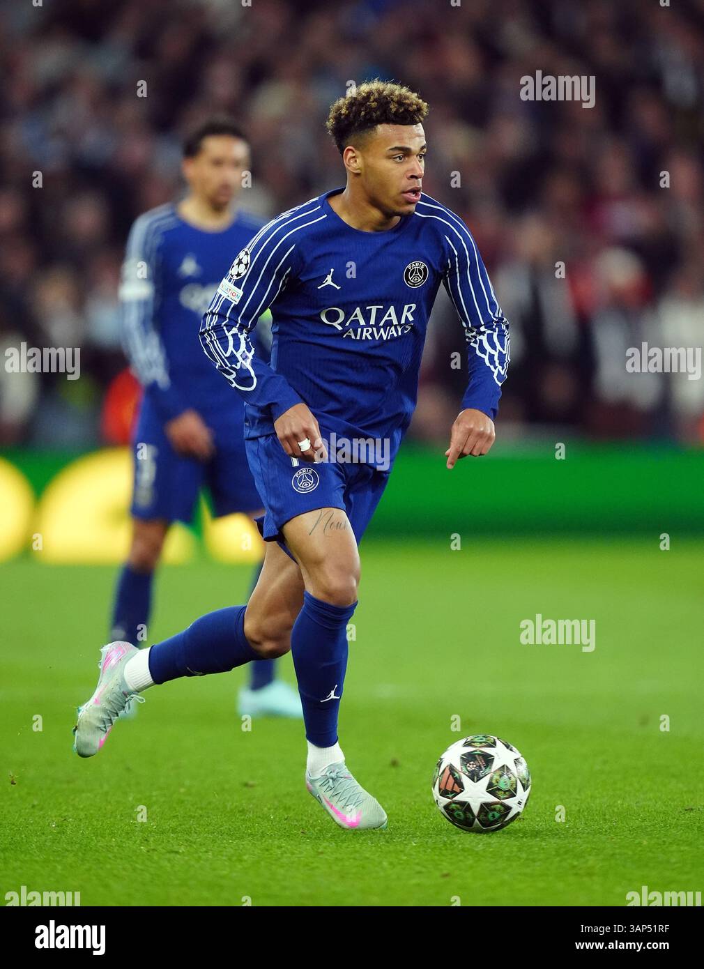 Paris Saint-Germain's Desire Doue during the UEFA Champions League ...