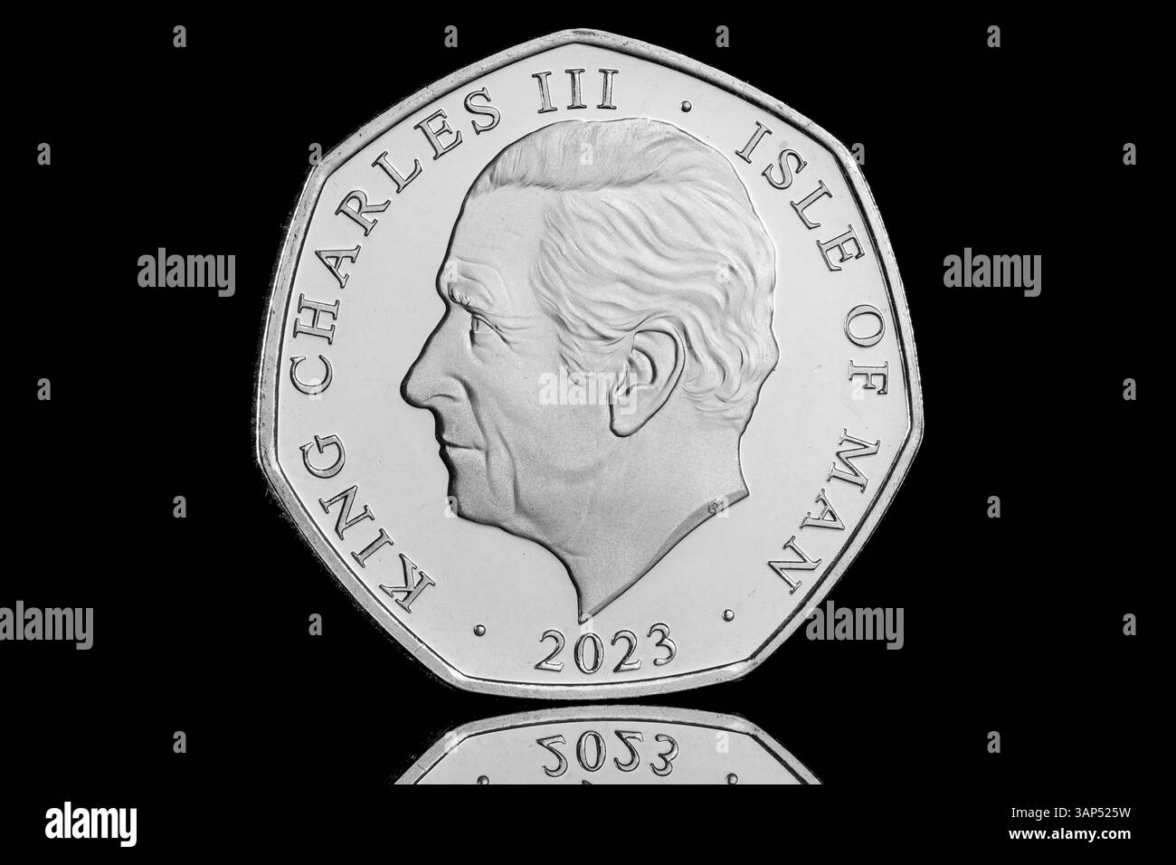 2023 Isle Of Man Manx Wildlife Trust 50p coin featuring King Charles ...