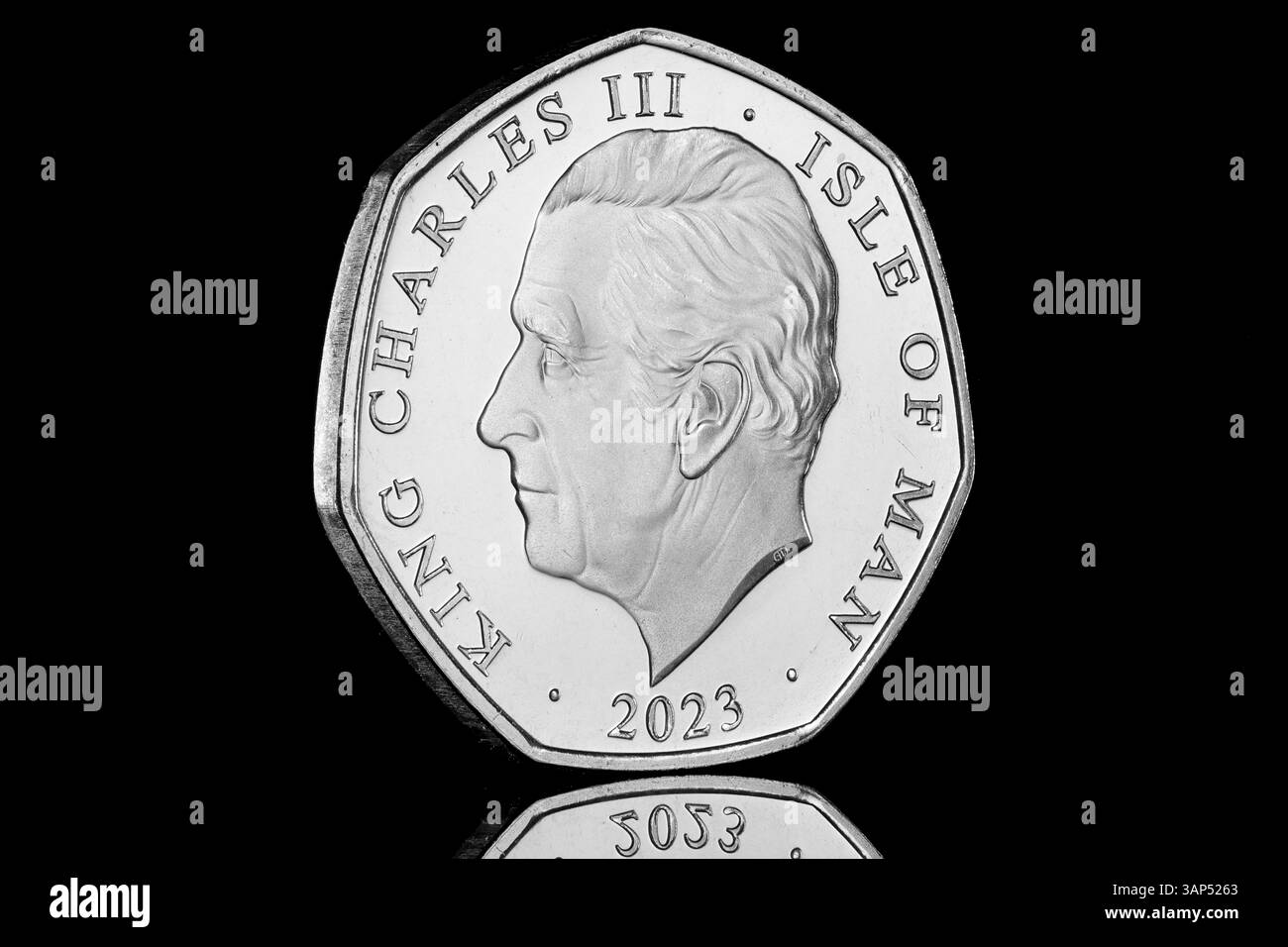 2023 Isle Of Man Manx Wildlife Trust 50p coin featuring King Charles ...