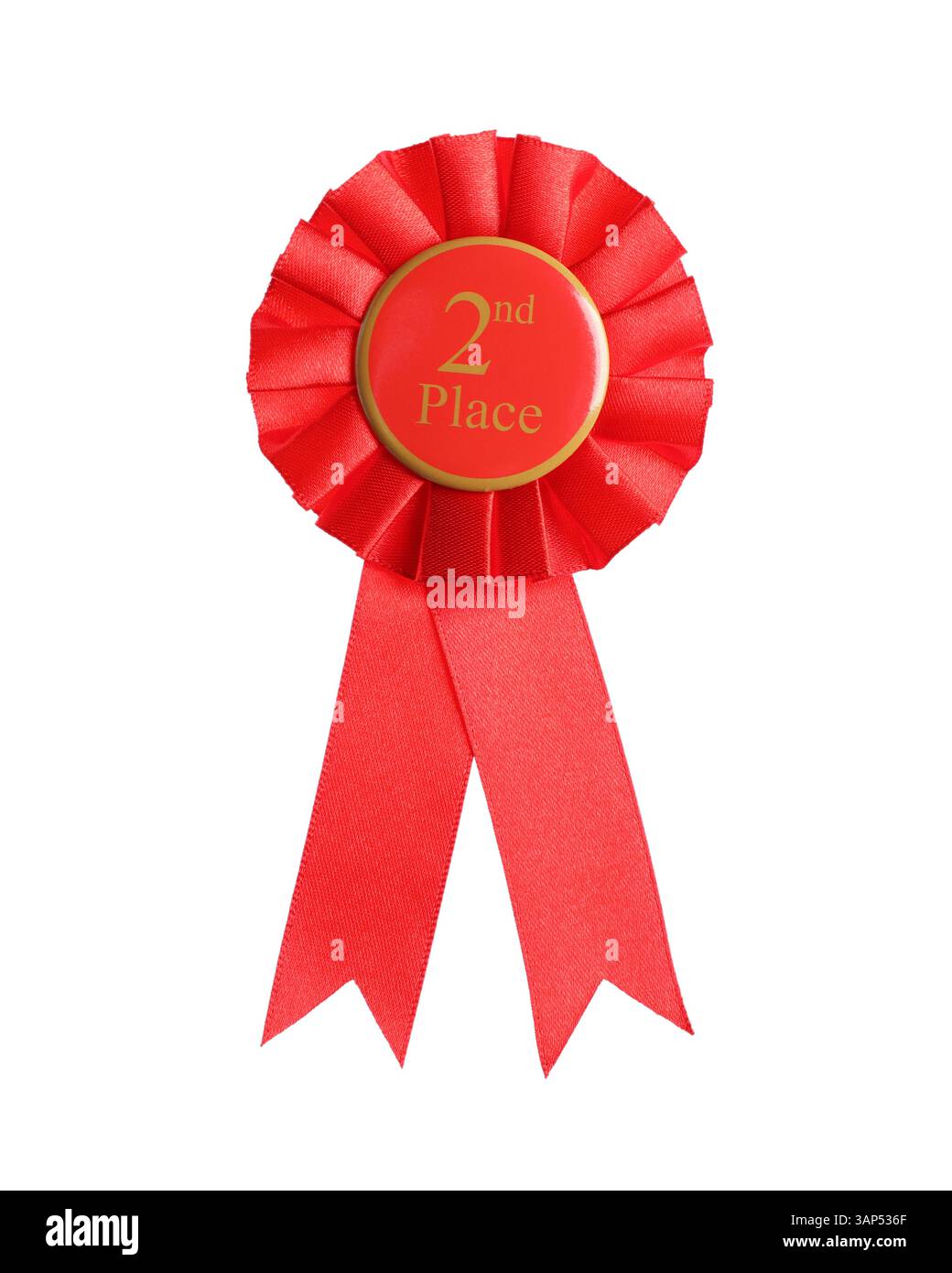 One red award ribbon on white background Stock Photo - Alamy