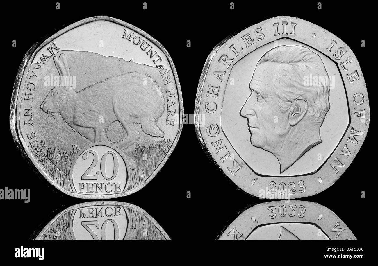 20p coin Black and White Stock Photos & Images - Alamy