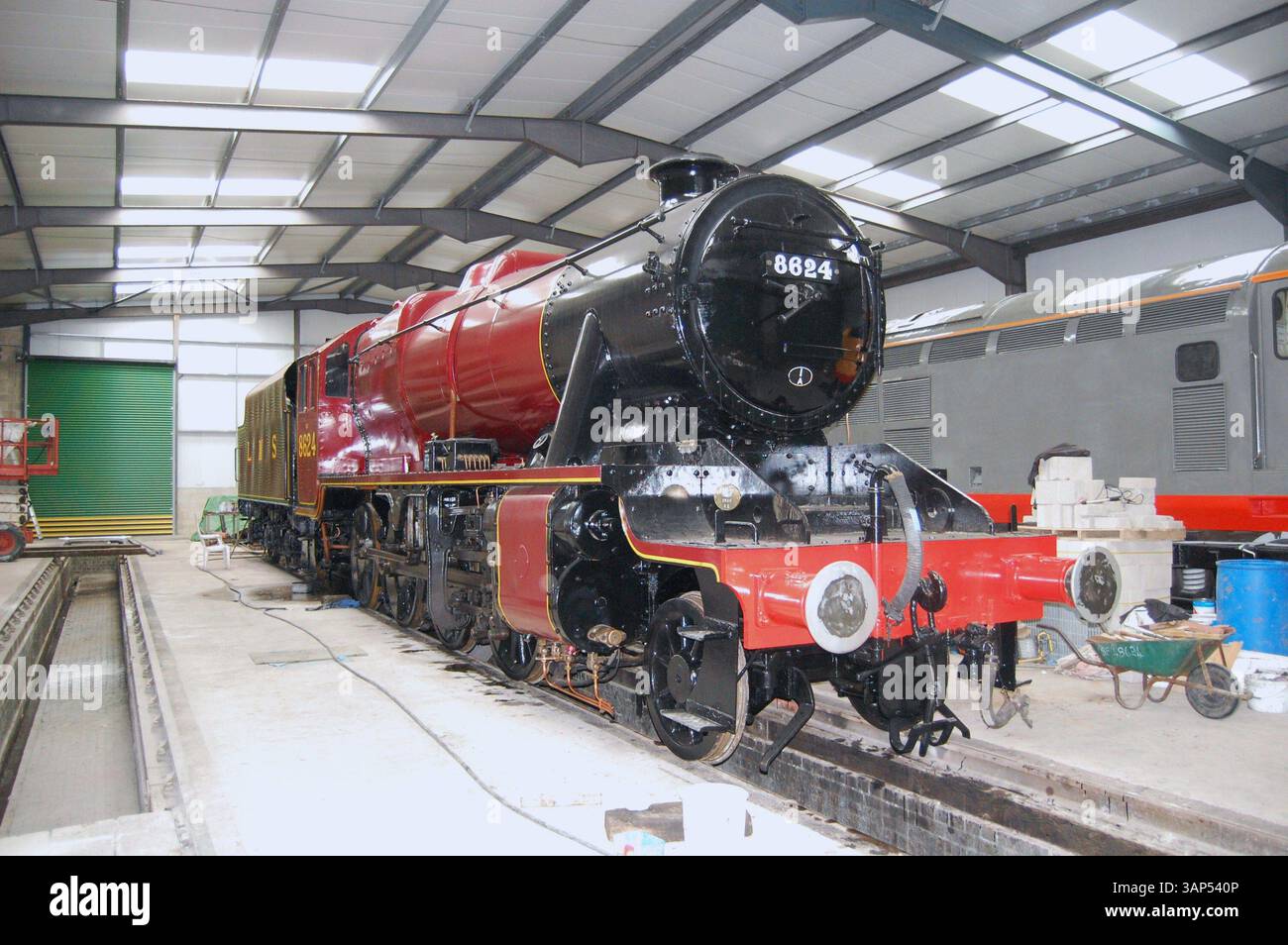 Stanier-designed 8F freight locomotive at Peak Rail, Rowsley ...