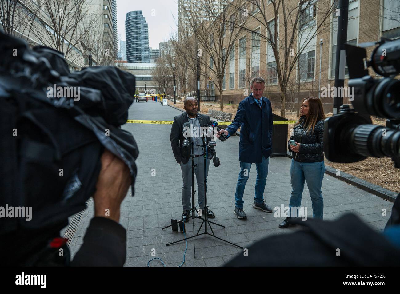 Toronto, Canada. 15th Apr, 2025. Toronto City Councillor Chris Moise ...