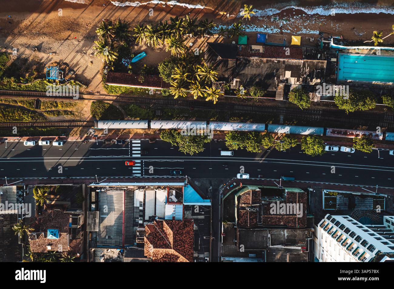 Aerial view city colombo train hi-res stock photography and images - Alamy