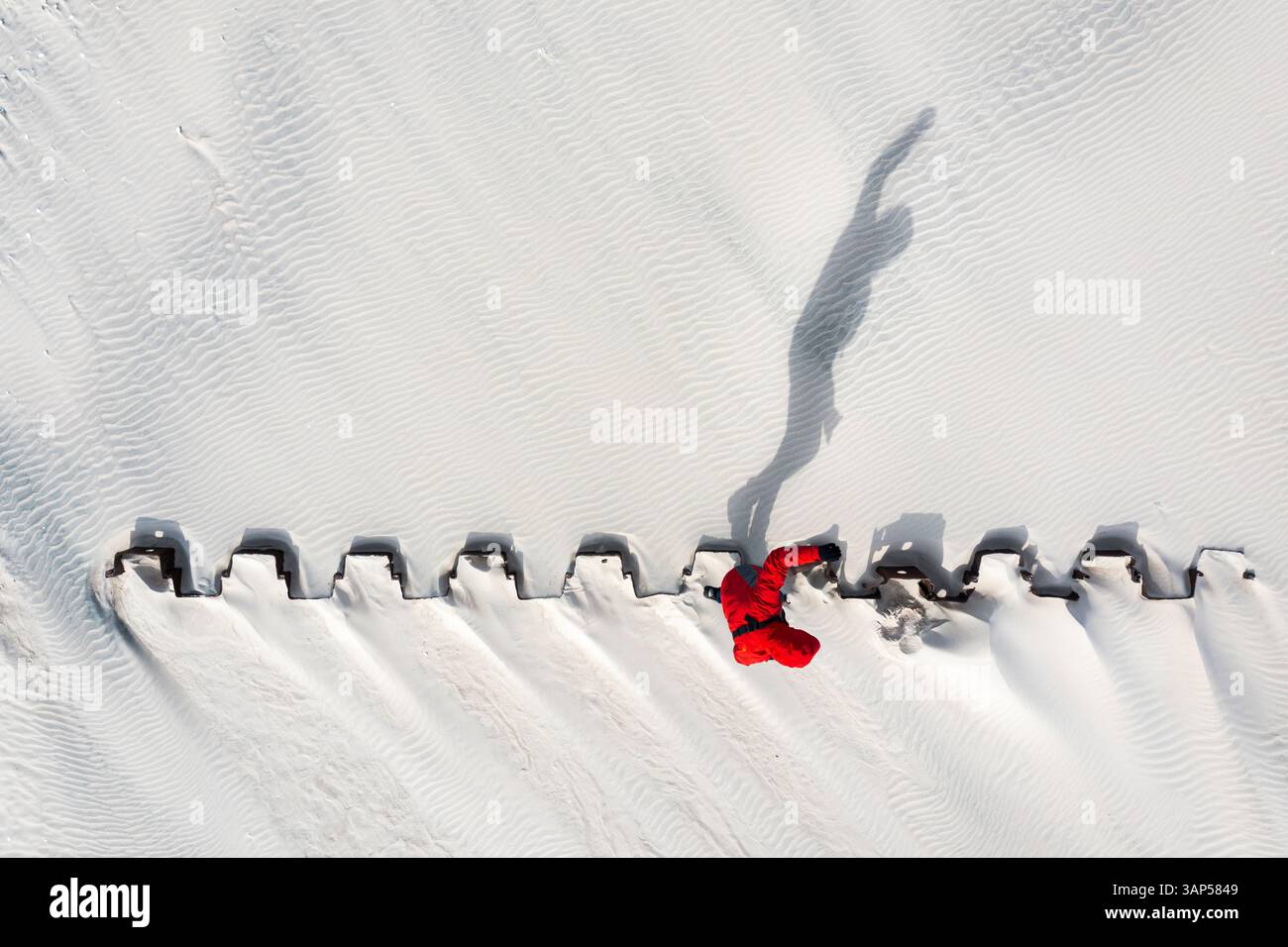 Aerial view man walking metal hi-res stock photography and images - Alamy