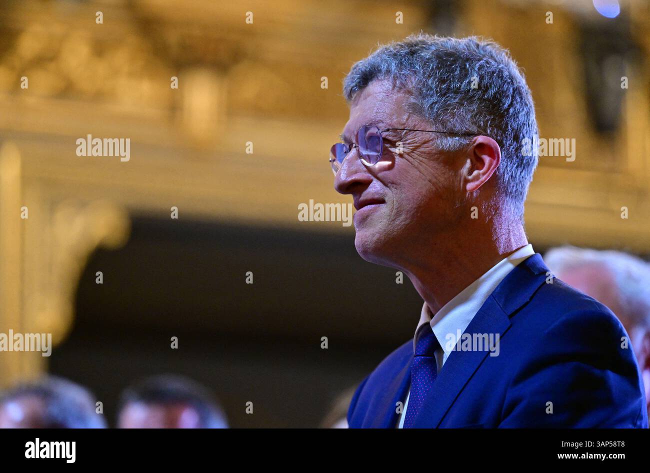 Paris, France. 15th Apr, 2025. President of the "Rebatir Notre-Dame de ...