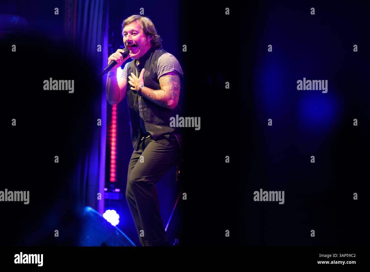 Madrid, Spain. 15th Apr, 2025. The Argentine singer Diego Torres ...