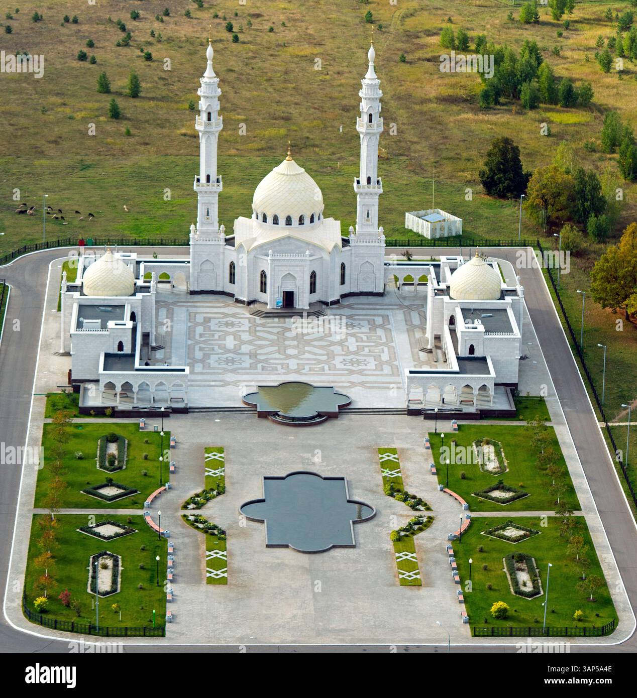 Aerial view of the Bolgar Historical and Archaeological Complex ...