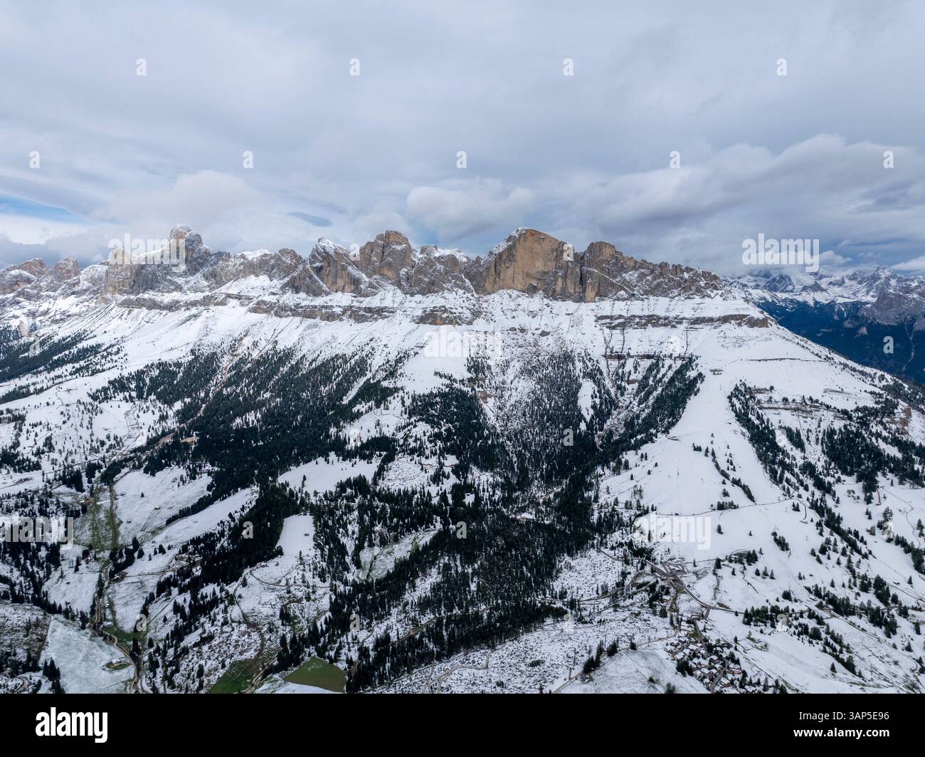 Aerial dolomites in winter beautiful hi-res stock photography and ...