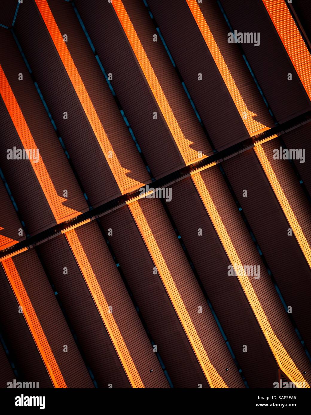 Aerial view of Melbourne Central Business District with roof texture ...