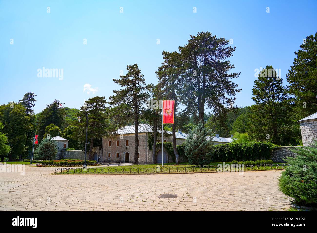 Biljarda (Billiard House), a former royal residence in Cetinje, the old ...