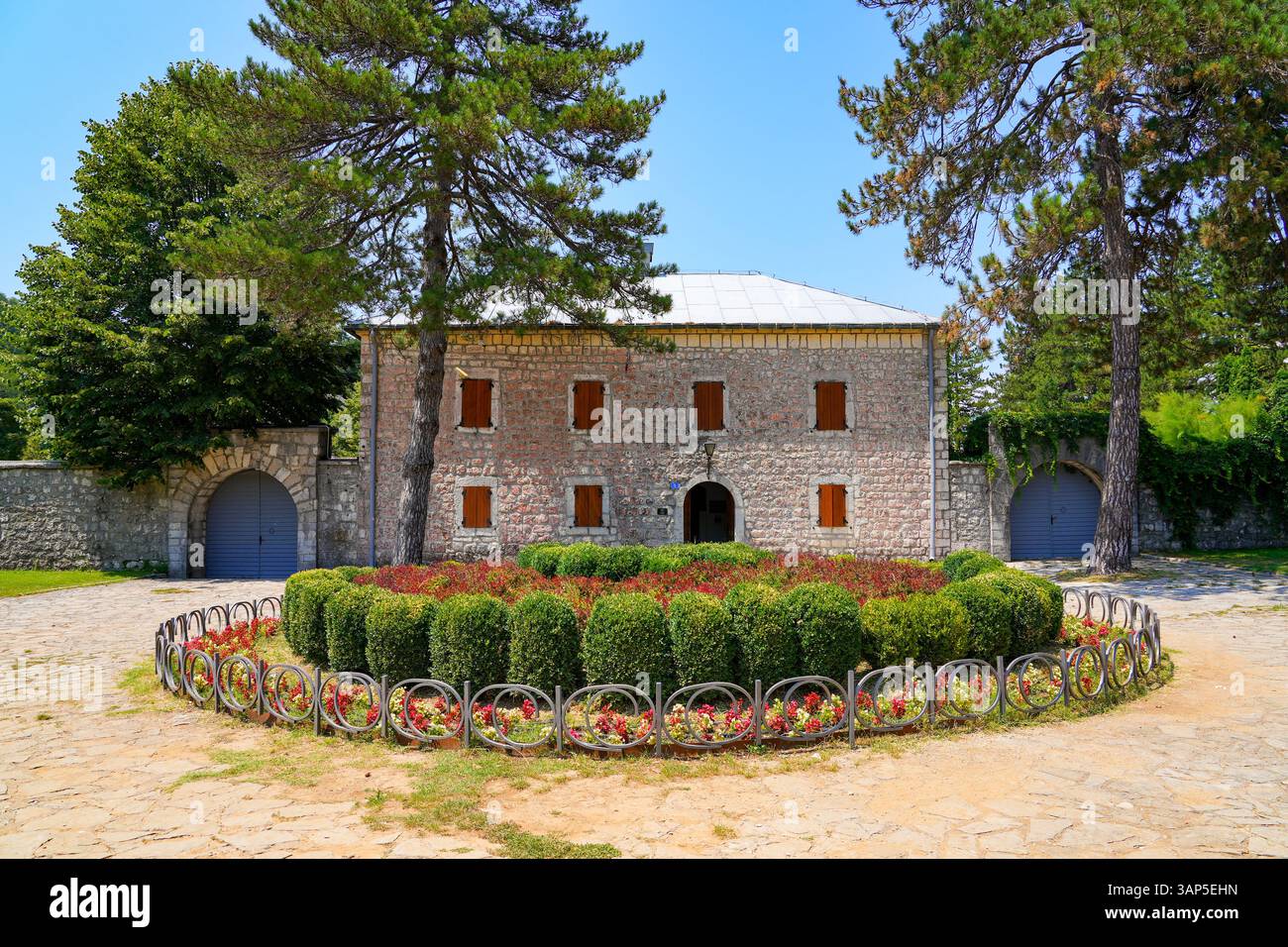 Biljarda (Billiard House), a former royal residence in Cetinje, the old ...