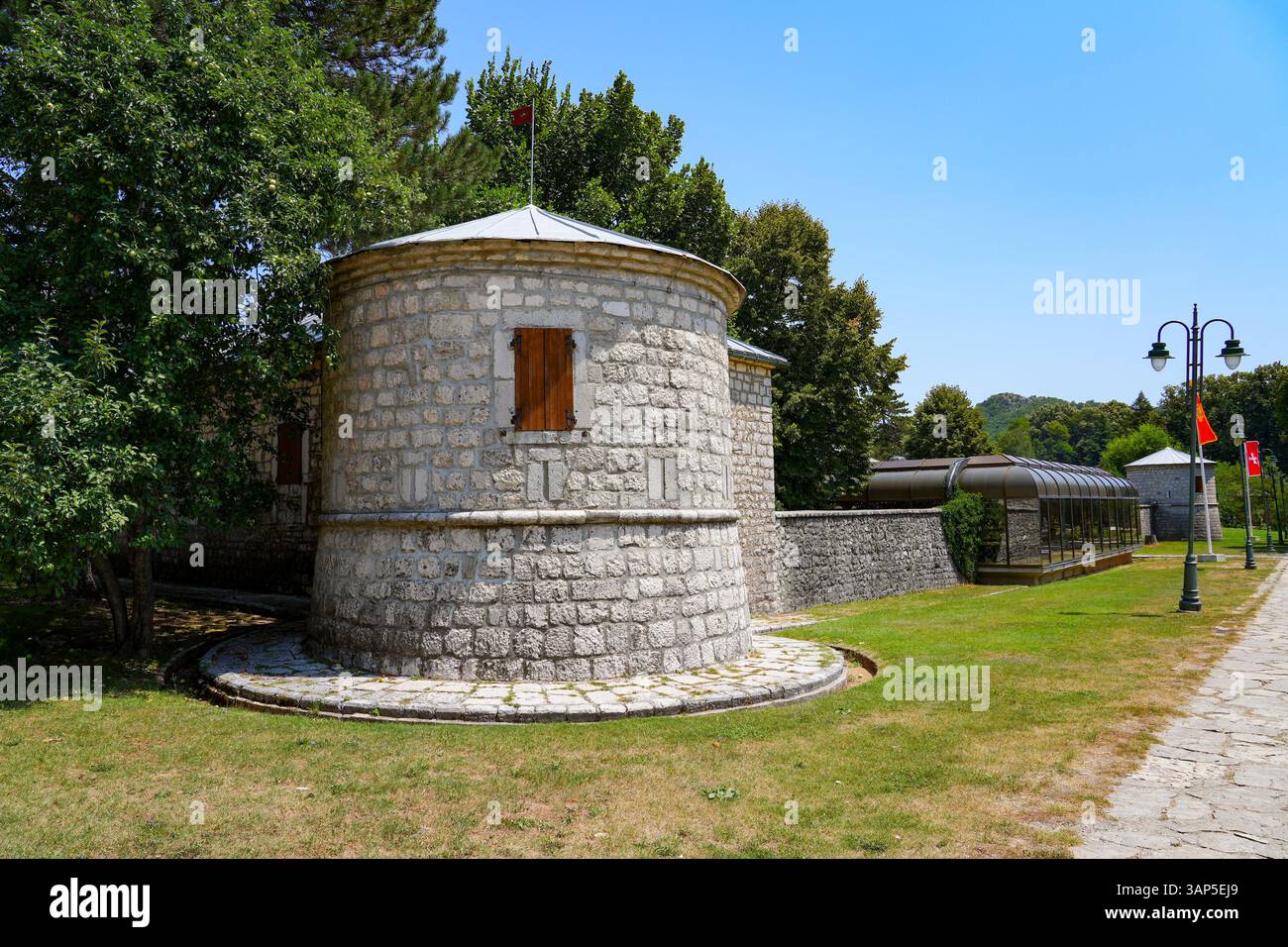 Biljarda (Billiard House), a former royal residence in Cetinje, the old ...