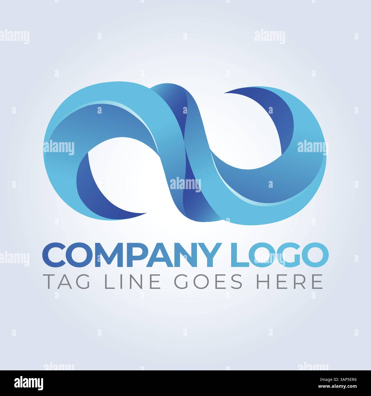 Company Identity Logo Template, Blue Theme, Abstract background Stock ...
