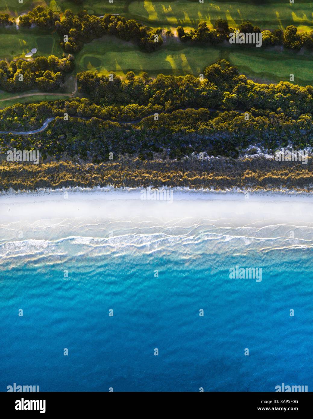 Aerial view of Middleton Beach, Albany, Western Australia, Australia ...