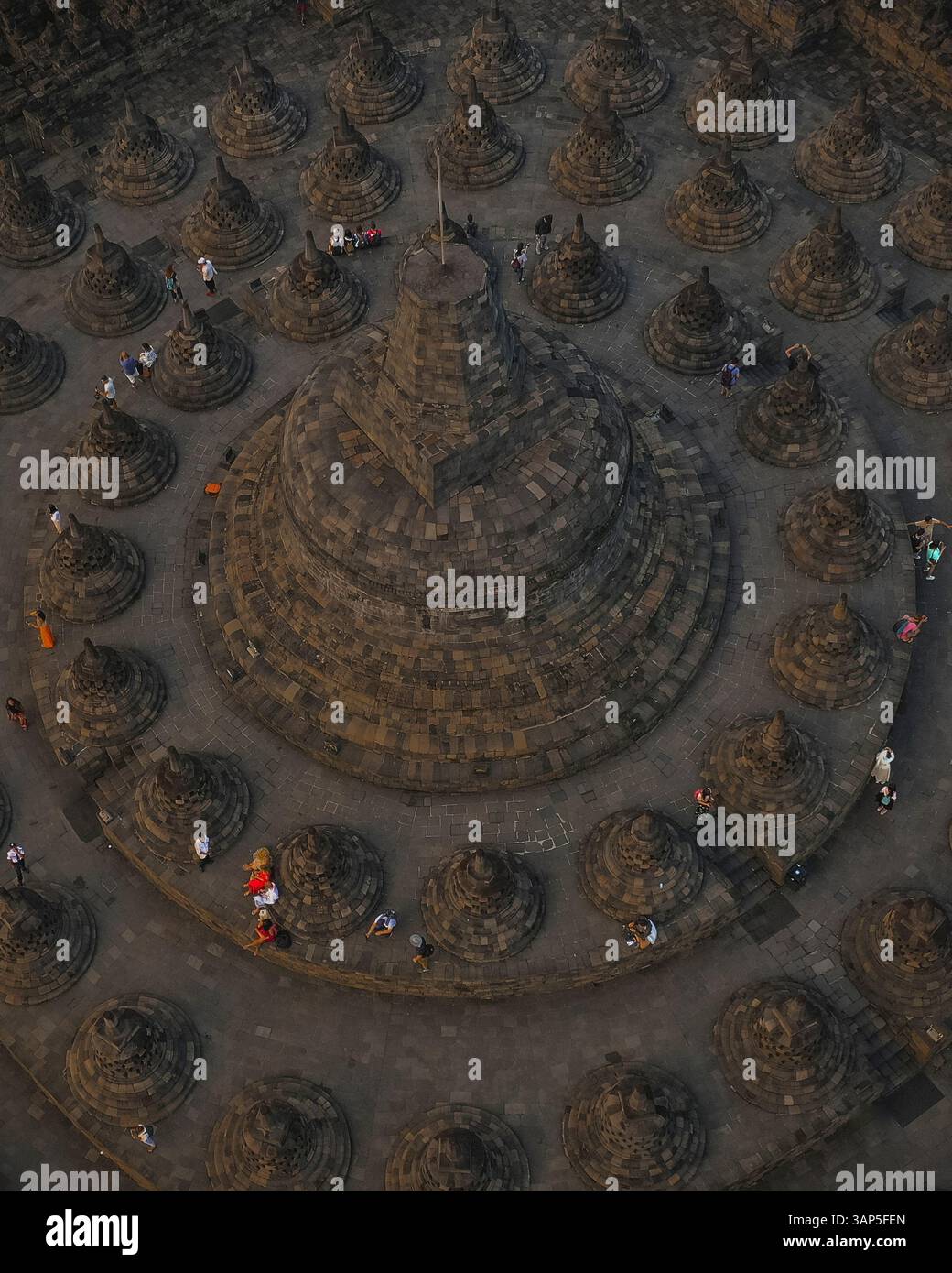 Aerial view of Borobudur Temple, Java, Indonesia Stock Photo - Alamy
