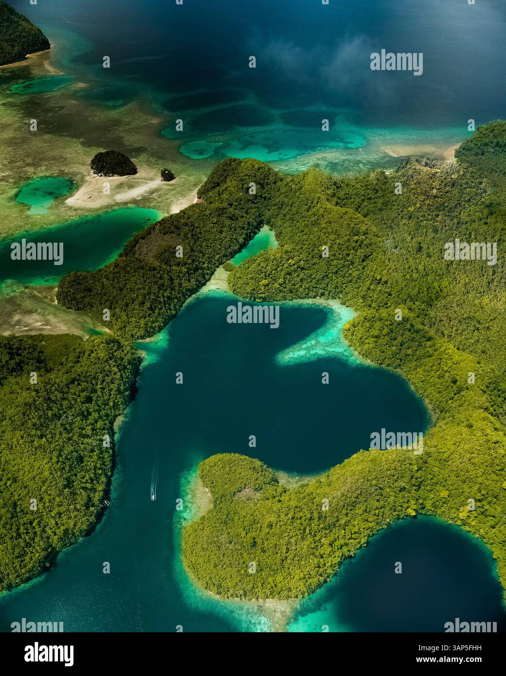 Aerial view of Sugba Lagoon, Siargao, Philippines Stock Photo - Alamy
