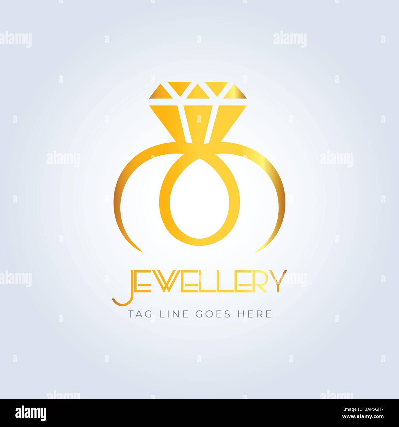 Diamond ring, jewellery logo, jewellery shop logo, golden color, unique ...