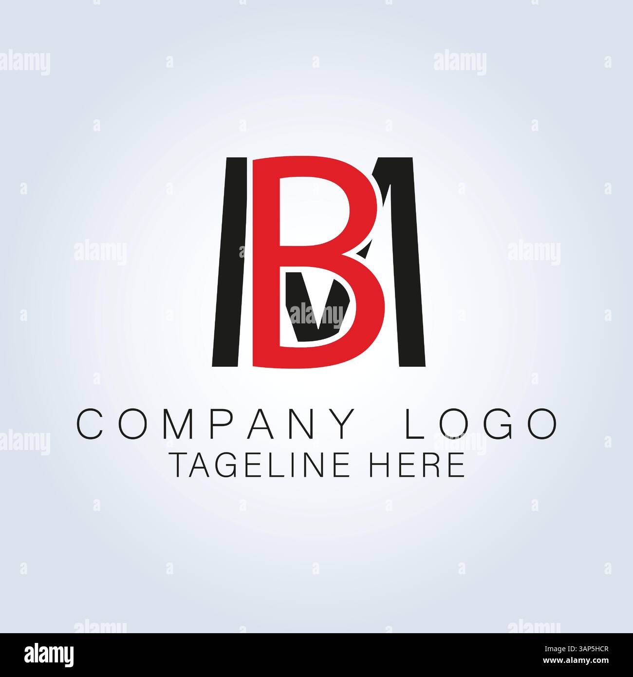 MB Letter Company Identity Logo Template, Black Theme, Abstract ...